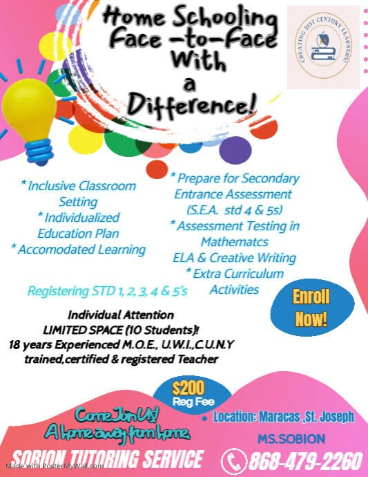 Copy of English Tutoring Flyer (3) | PosterMyWall
