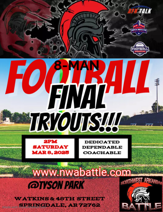 football tryouts | PosterMyWall