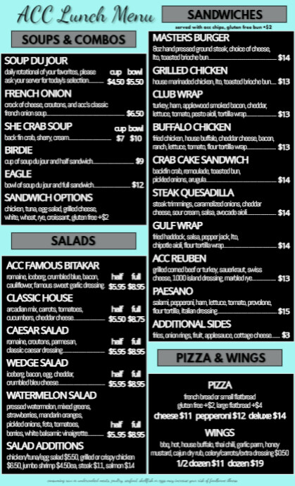Restaurant Menu | PosterMyWall
