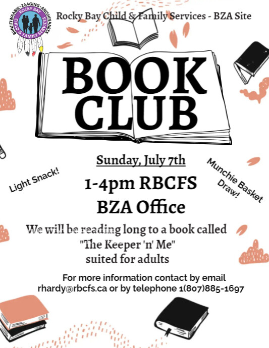 Copy of BOOK CLUB Aug 2nd/23rd BZA | PosterMyWall