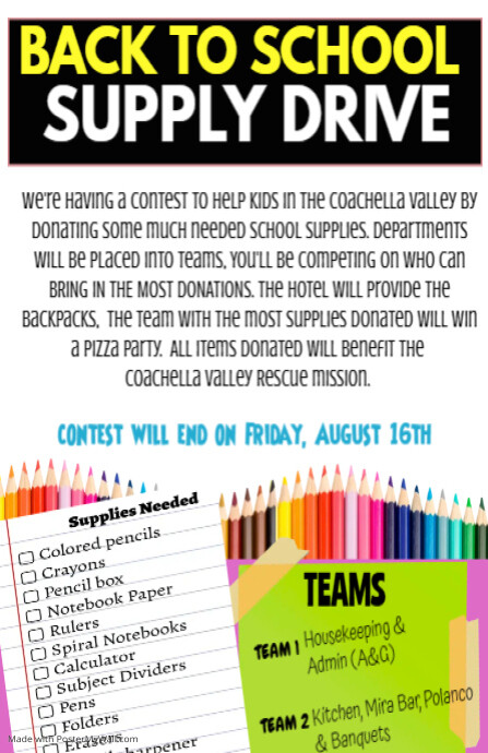 BACK TO SCHOOL | PosterMyWall