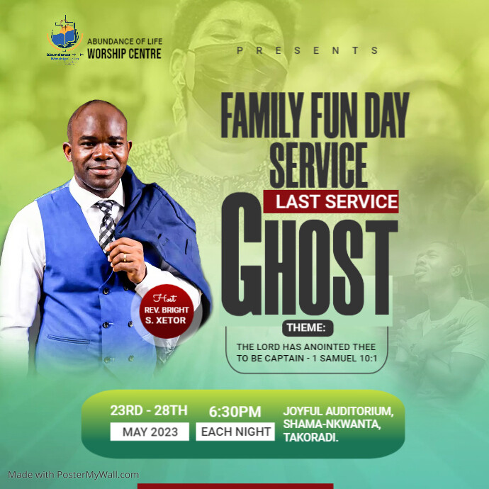 Holy Ghost Flyer Template | PosterMyWall