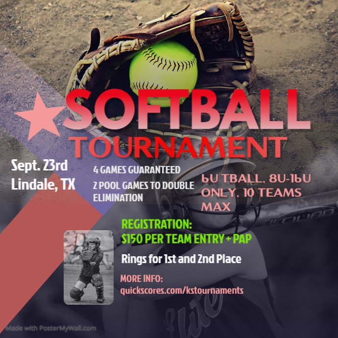 Softball Tournament Instagram Post | PosterMyWall