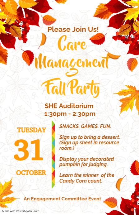 Autumn Party, fall festival, harvest flyer | PosterMyWall