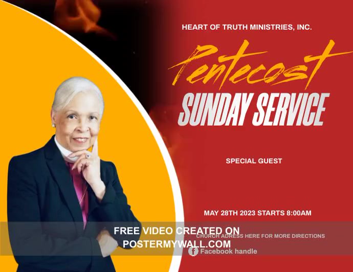 pentecost sunday service | PosterMyWall