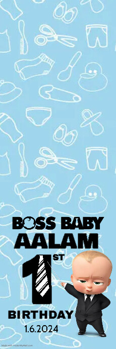BOSS BABY BIRTHDAY TEMPLATE | PosterMyWall