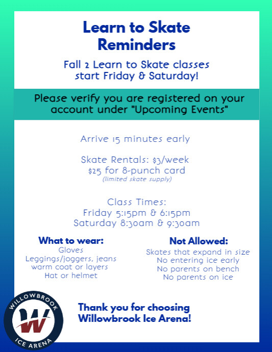 LTS info reminder | PosterMyWall