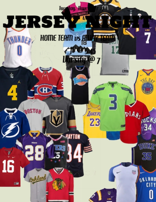 Jersey Night Game Day | PosterMyWall