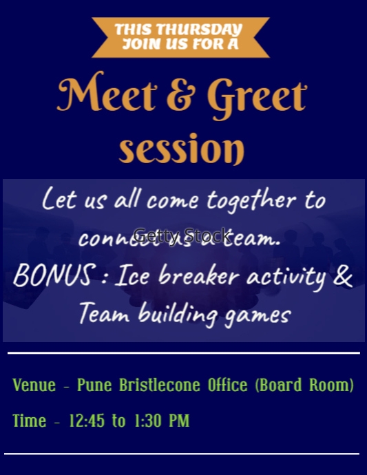 Meet & Greet | PosterMyWall