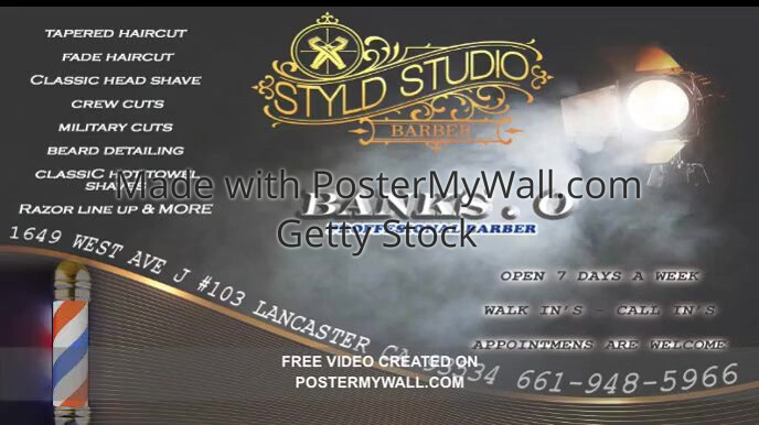Barber Video Ad Template | PosterMyWall