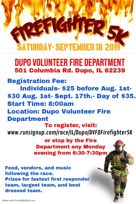 Firefighter 5K | PosterMyWall