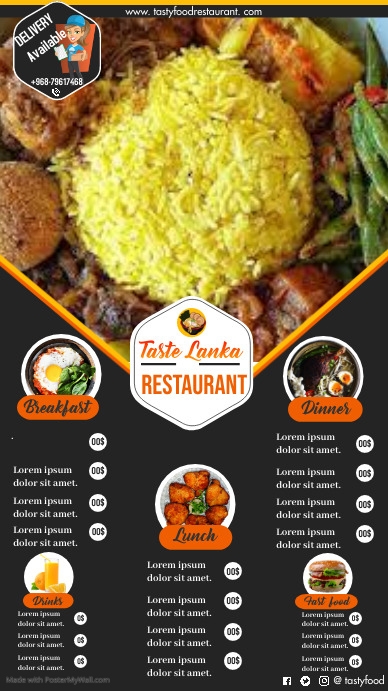 Copy of Restaurant Menu | PosterMyWall