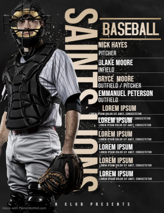baseball schedule | PosterMyWall