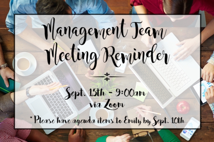Copy of Mngr Mtg Reminder | PosterMyWall