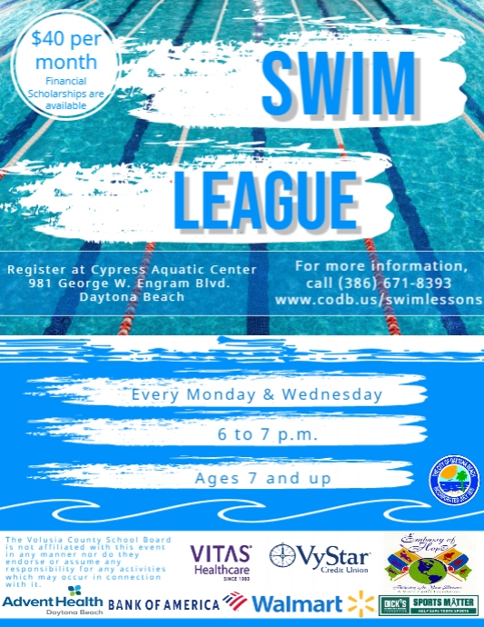 Flyer_Swim_League | PosterMyWall