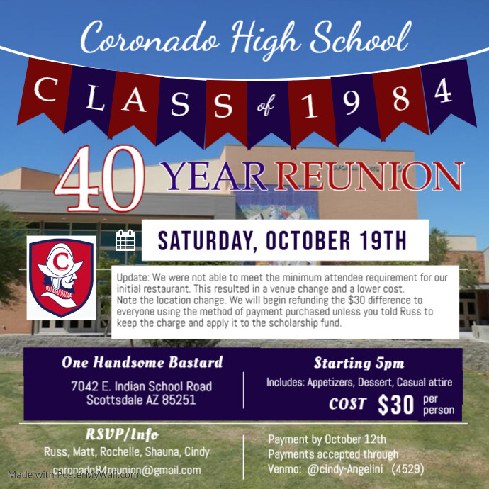 High School Reunion Confetti Video | PosterMyWall