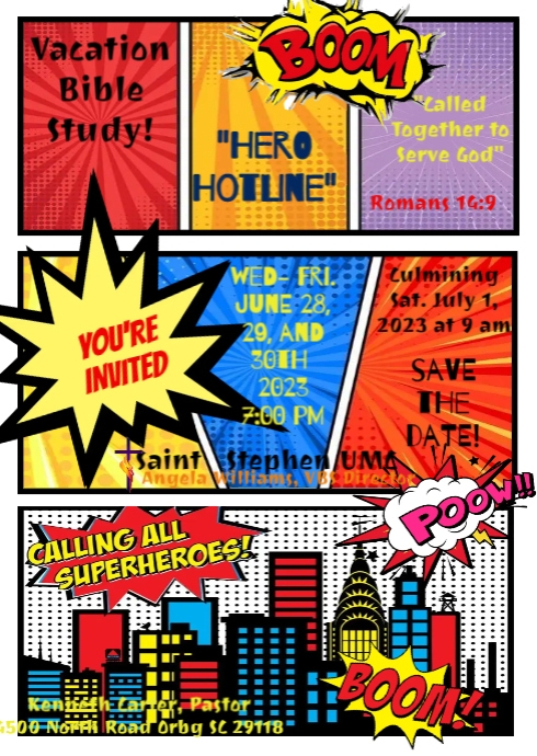 SUPER HERO BIRTHDAY INVITATION | PosterMyWall