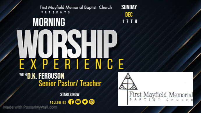 Sunday Service Ad | PosterMyWall