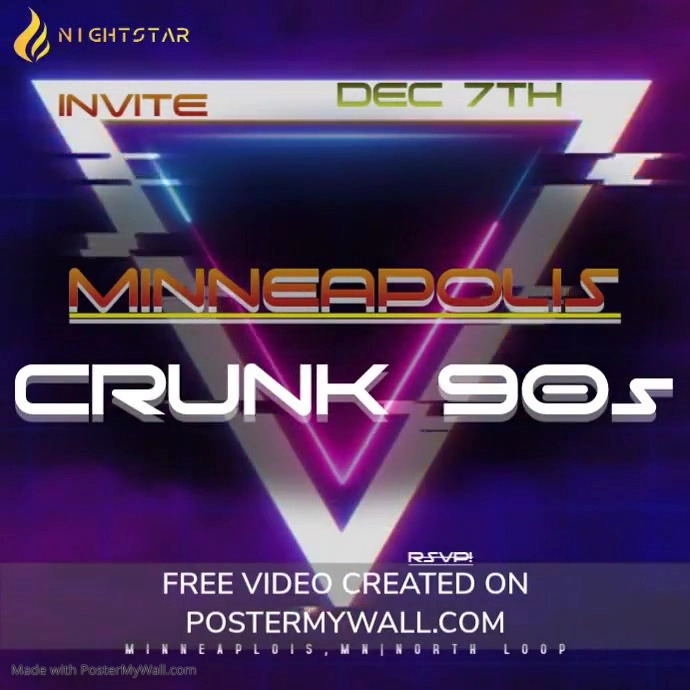 90s NORTH LOOP BASH | PosterMyWall