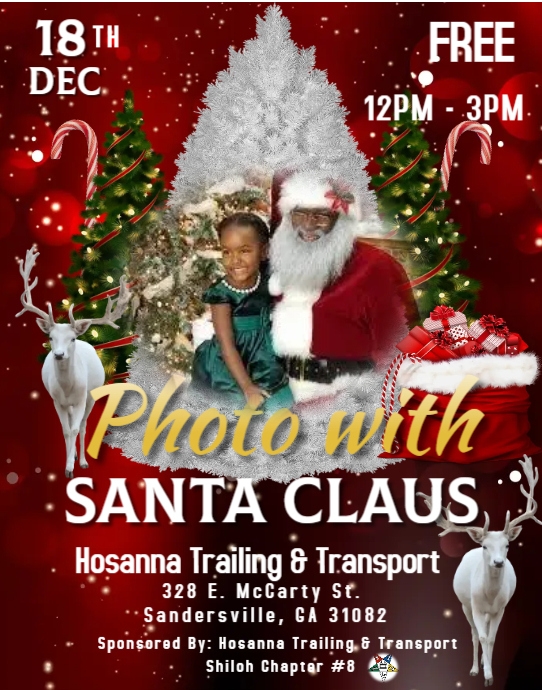Photo with Santa | PosterMyWall