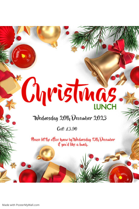 Christmas, Lunch | PosterMyWall