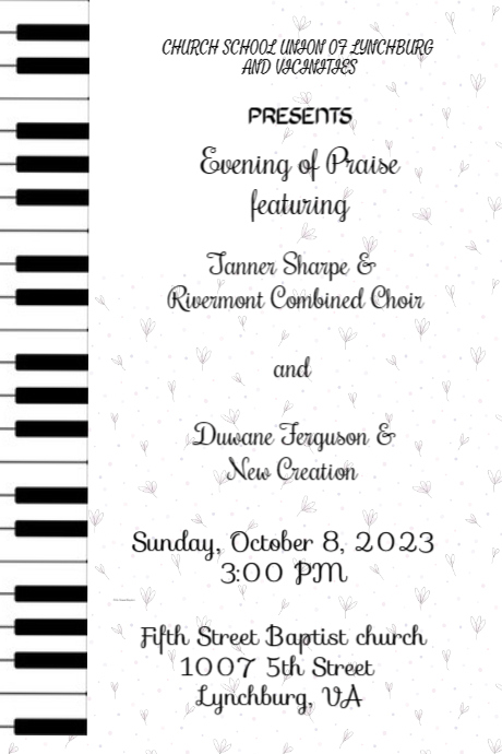 Piano Night Concert Poster | PosterMyWall