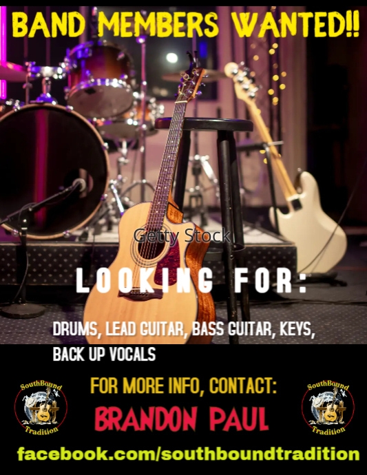 Copy of LOOKING FOR BAND MEMBERS | PosterMyWall