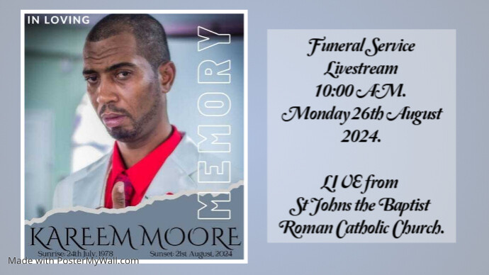 Kareem Moore youtube thumbnail | PosterMyWall