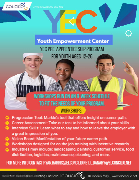 YEC pre-apprenticeship | PosterMyWall
