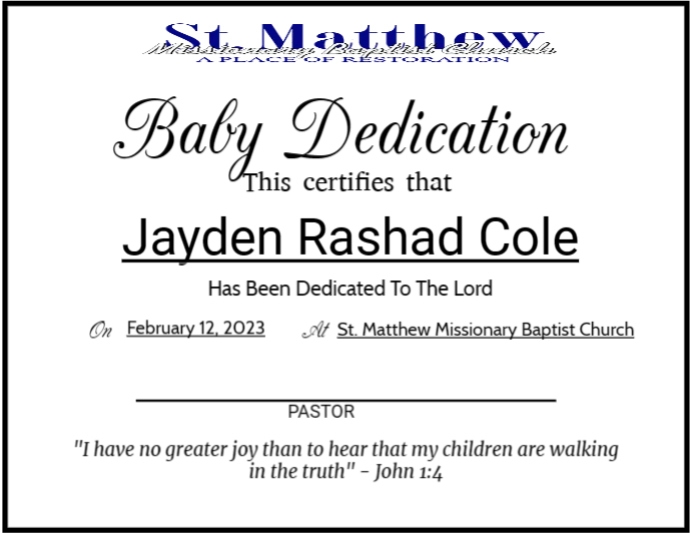 baby dedication flyer | PosterMyWall