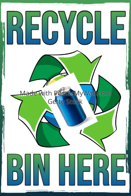 Recycle Bin Poster Template | PosterMyWall