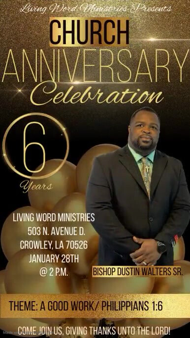 Church Anniversary CELEBRATION Event Template | PosterMyWall