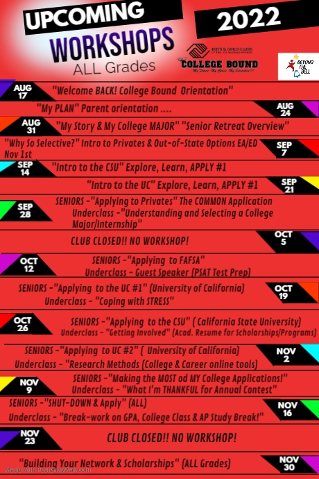 Copy of Copy of Upcoming Events Poster Template | PosterMyWall