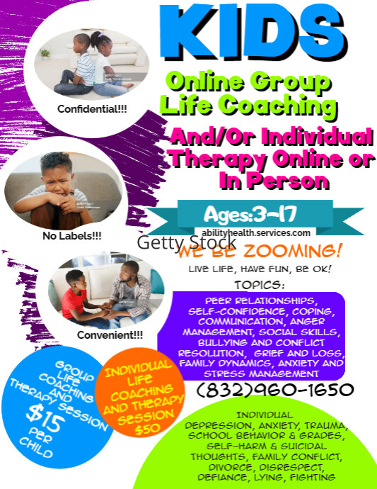 Copy of Group Therapy & Life Coaching | PosterMyWall