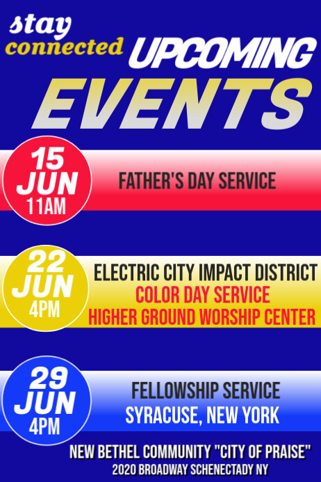 Copy of Upcoming Events Poster | PosterMyWall