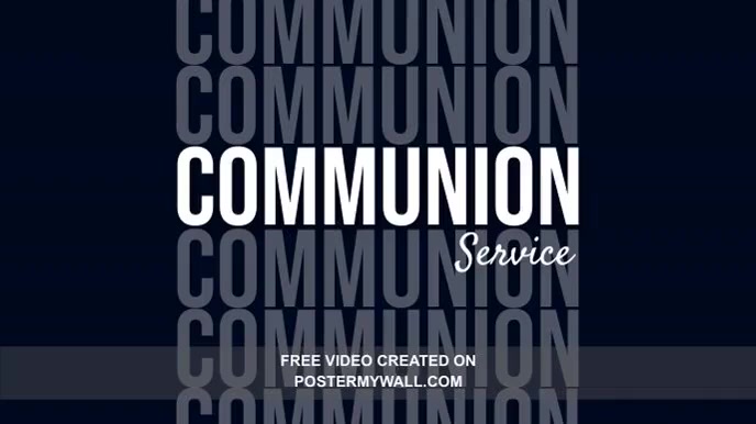 Communion Service | PosterMyWall