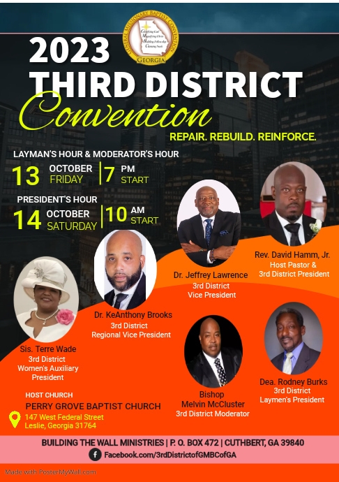 2023 THIRD DISTRICT CONVENTION | PosterMyWall