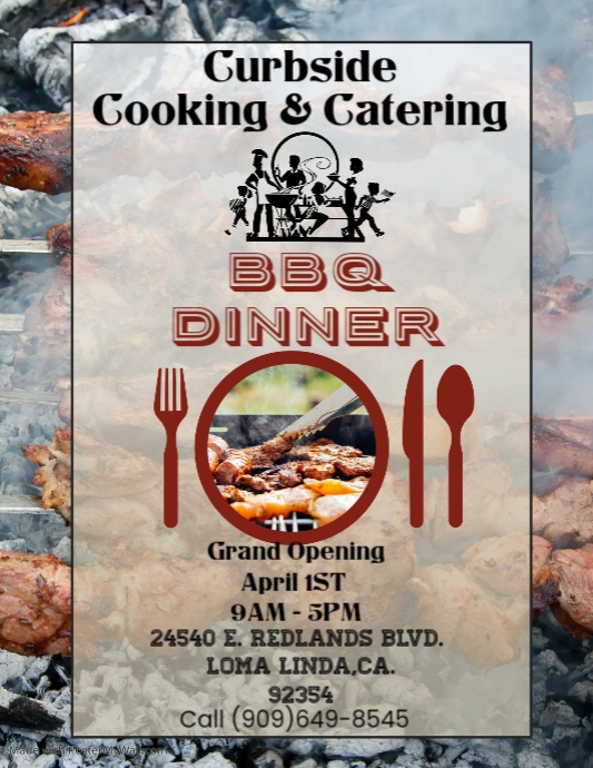Barbecue dinner event flyer template | PosterMyWall