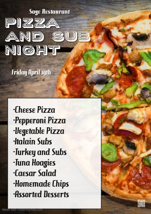 Pizza Night Specials | PosterMyWall