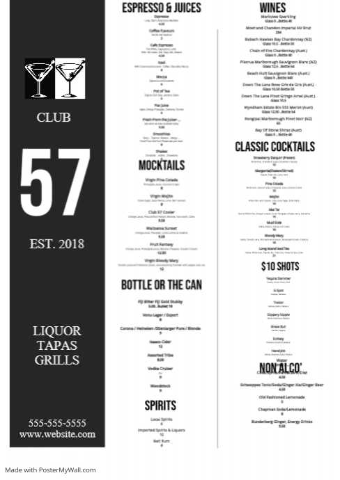 Copy of Copy of Copy of MENU | PosterMyWall