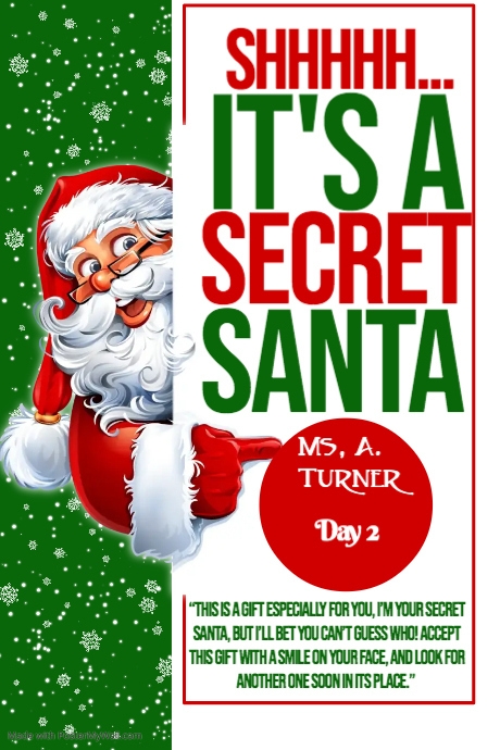 Copy of Secret Santa Poster | PosterMyWall