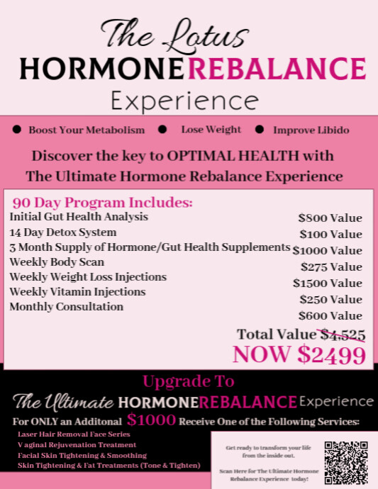 Copy of Ultimate Hormone Rebalance ExperienceFlier | PosterMyWall