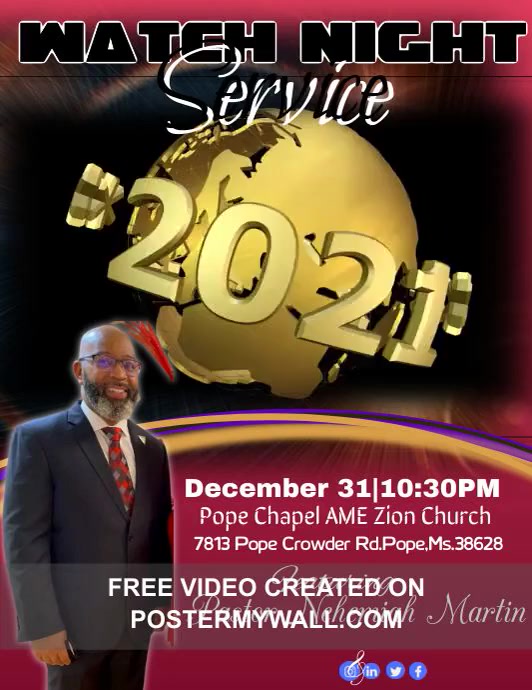 Copy of Watch Night Service | PosterMyWall