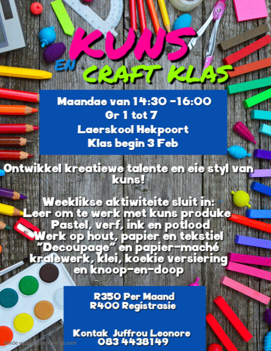 Copy of Arts And Crafts Flyer | PosterMyWall