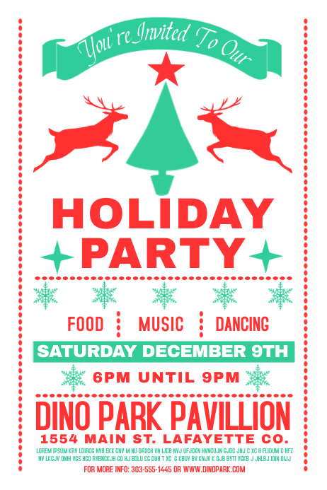 Holiday Party Template | PosterMyWall