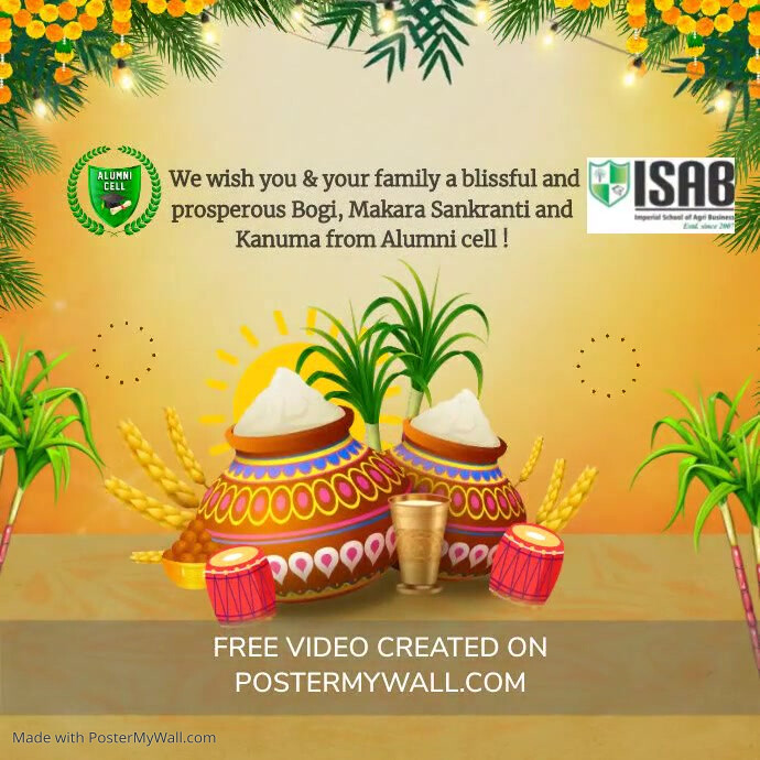 Happy Pongal Best Wishes Post Template | PosterMyWall
