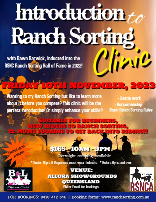 Copy of Ranch Sorting Clinic (1) | PosterMyWall