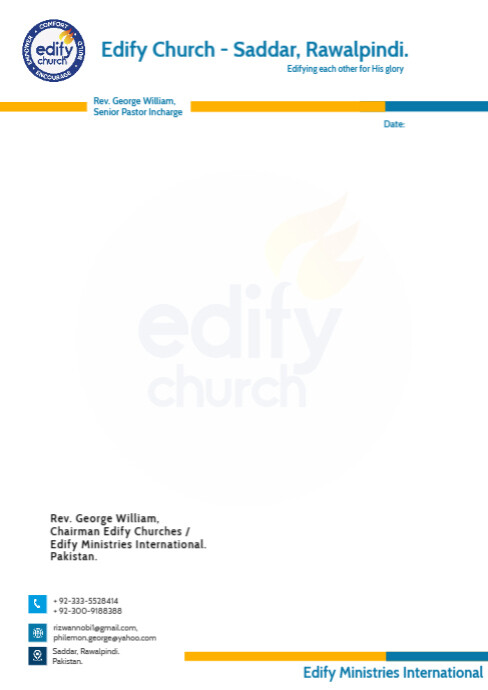 Saddar - Letterhead - Chairman | PosterMyWall