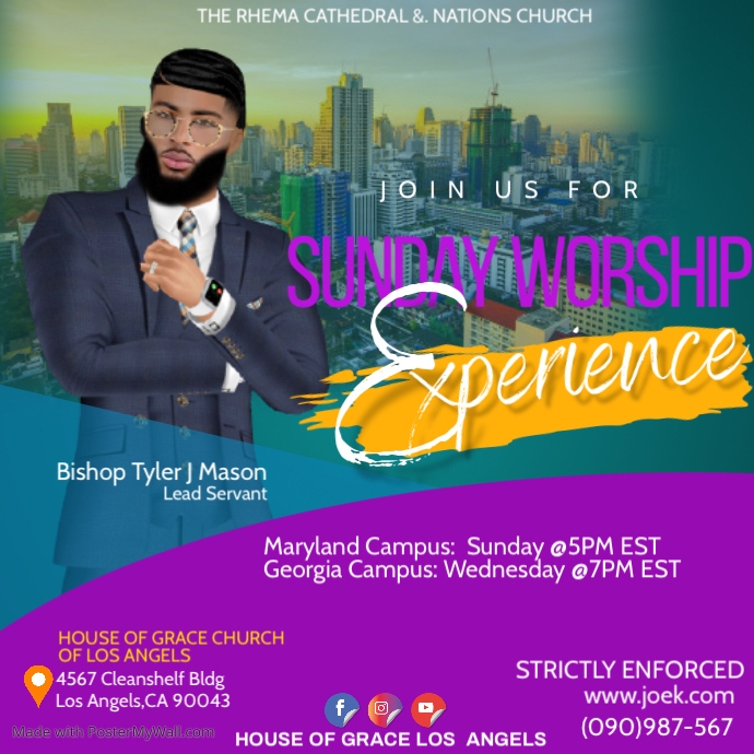 Copy of OUTDOOR SUNDAY SERVICE | PosterMyWall