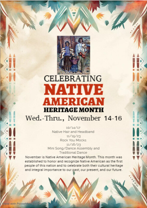 Native American Heritage Month (1) | PosterMyWall